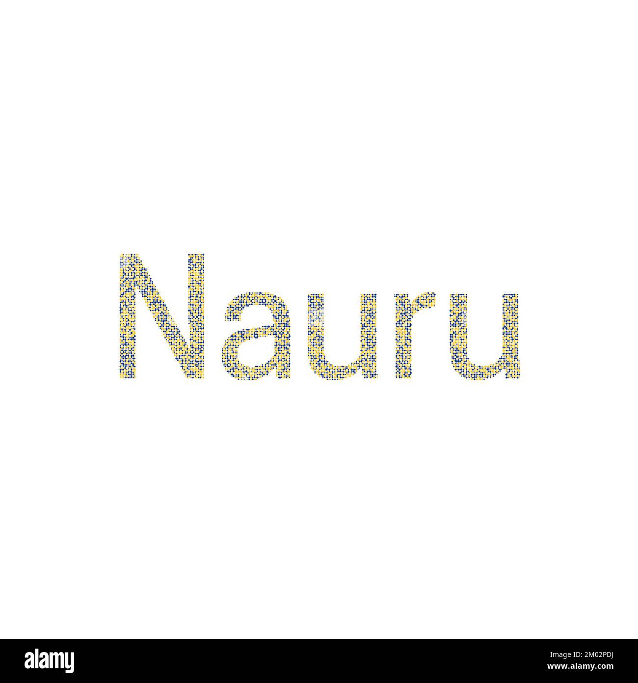 Nauru Map Silhouette Pixelated generative pattern illustration Stock ...