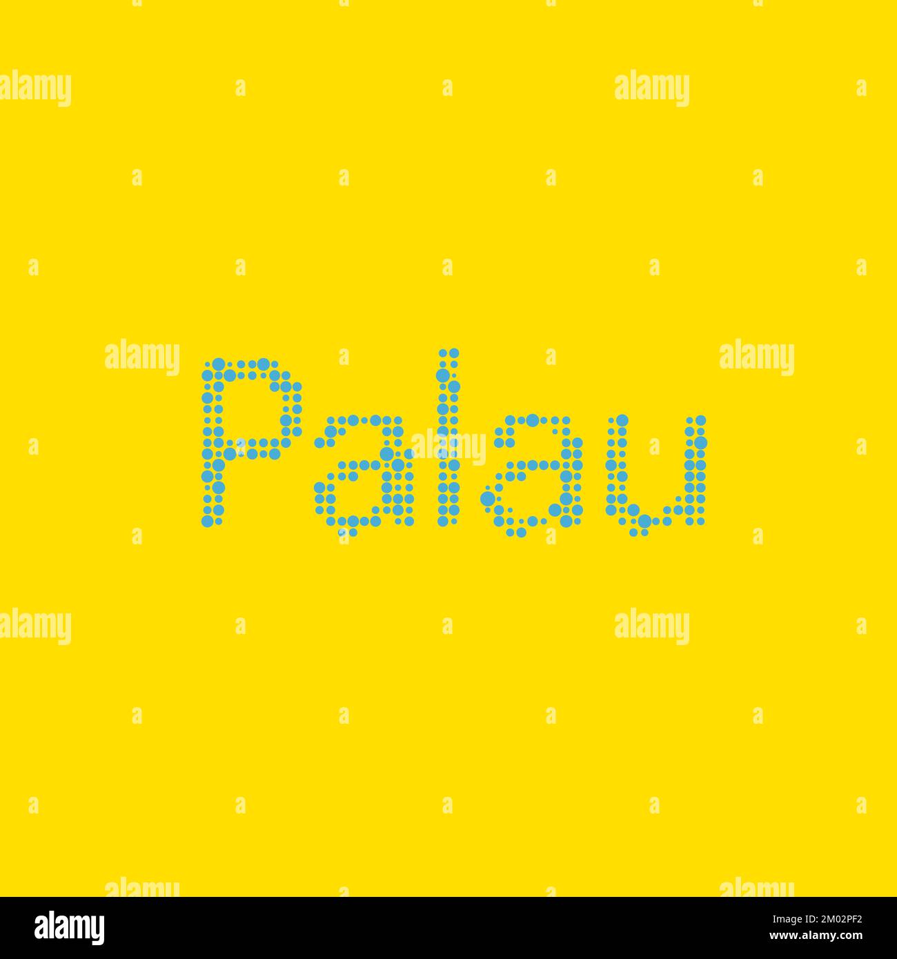 Palau Map Silhouette Pixelated generative pattern illustration Stock ...