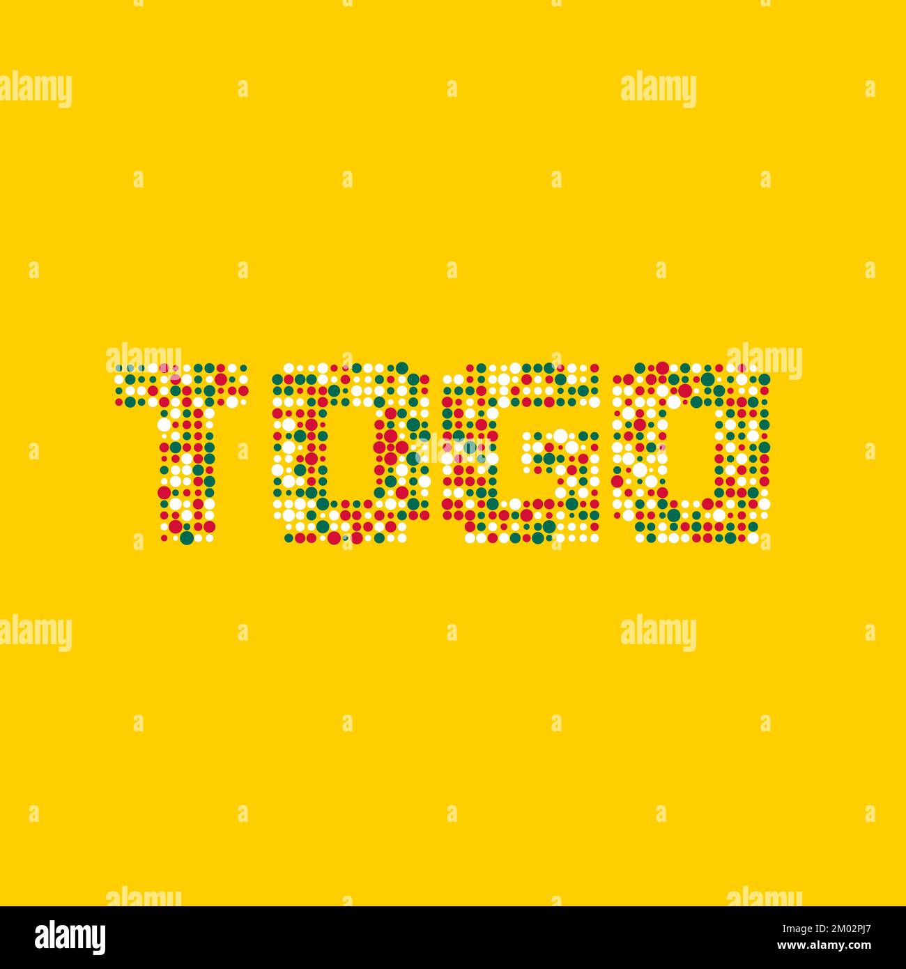 Togo Map Silhouette Pixelated generative pattern illustration Stock ...