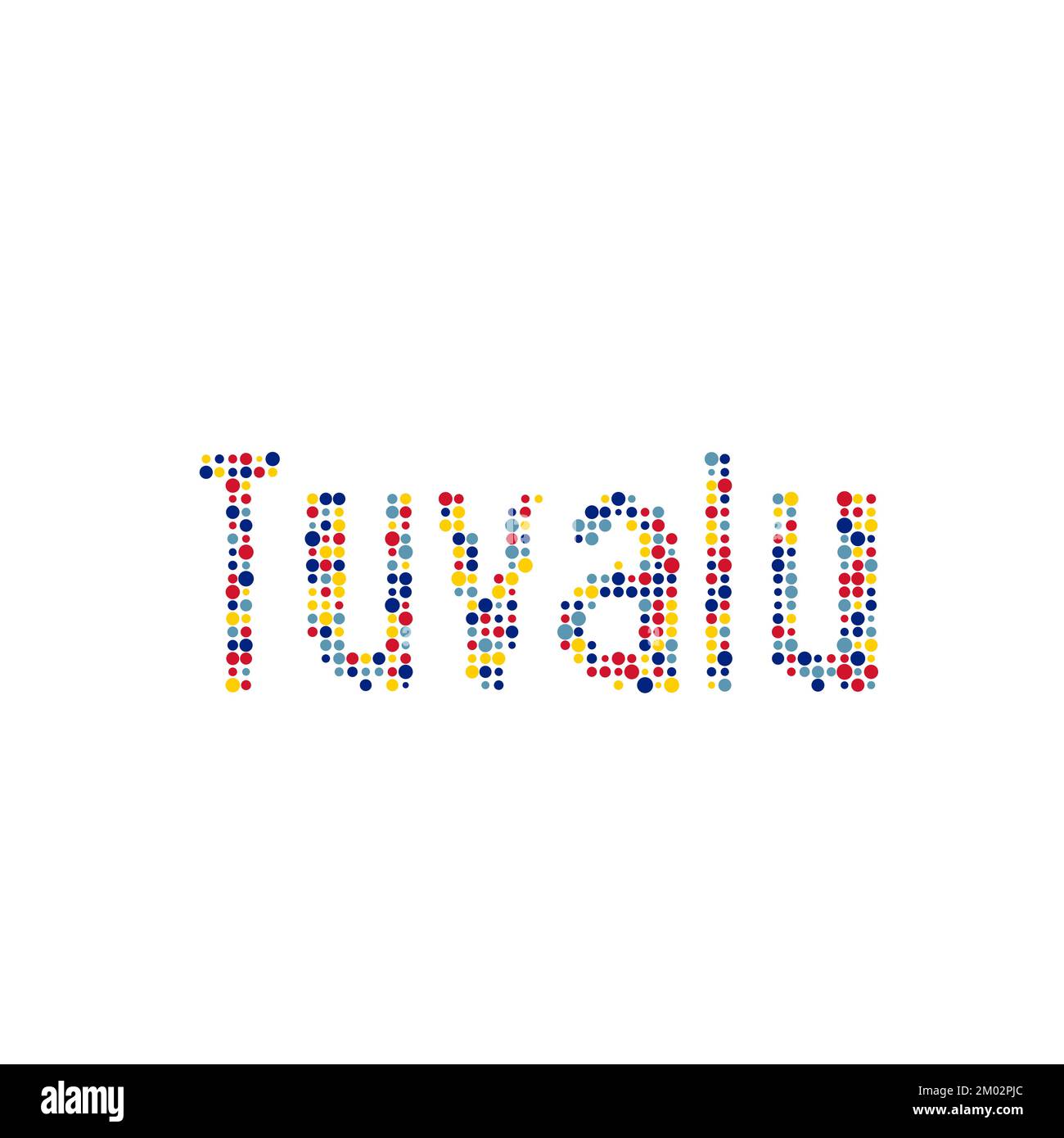 Tuvalu Map Silhouette Pixelated generative pattern illustration Stock ...