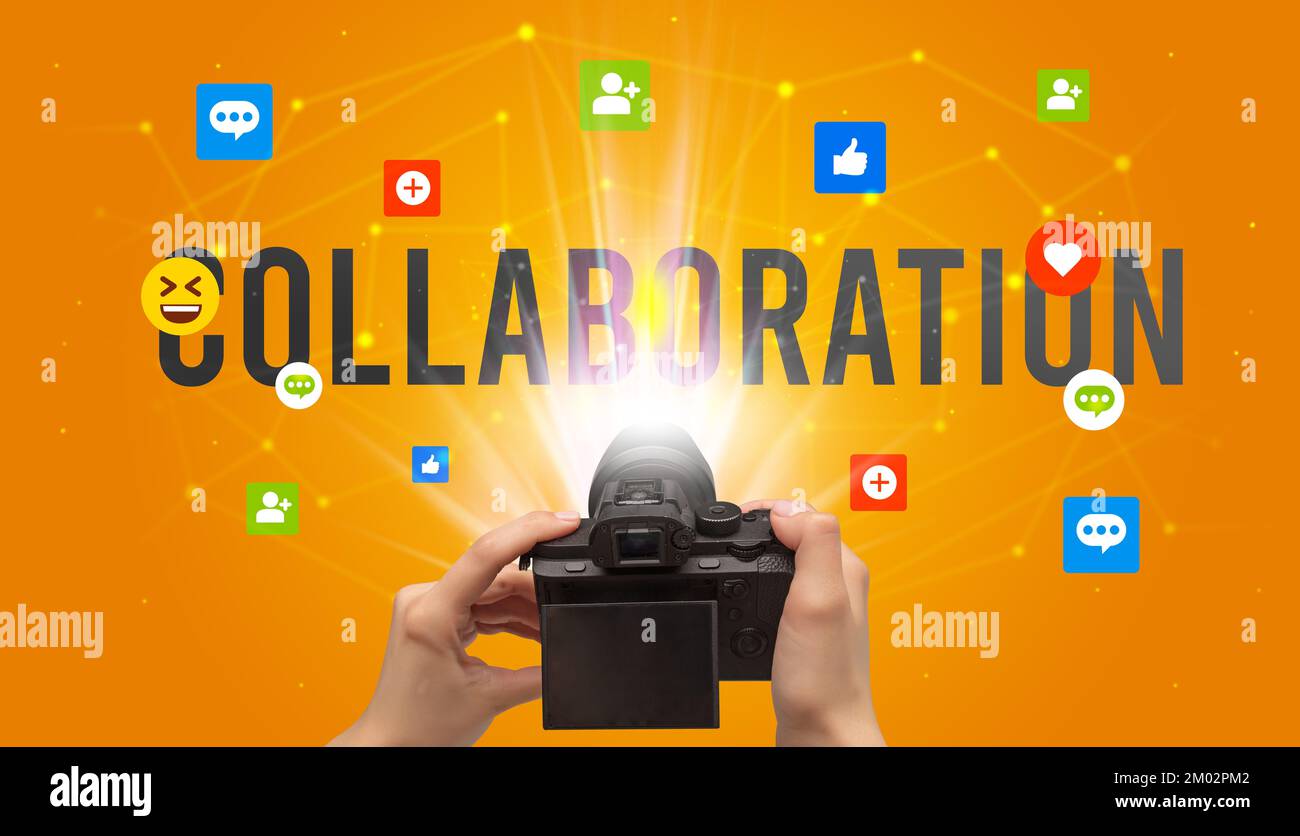 Using camera to capture social media content Stock Photo - Alamy