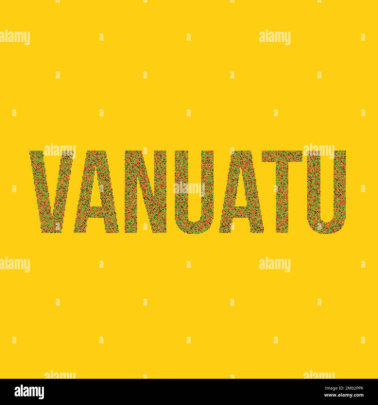 Vanuatu Map Silhouette Pixelated generative pattern illustration Stock ...