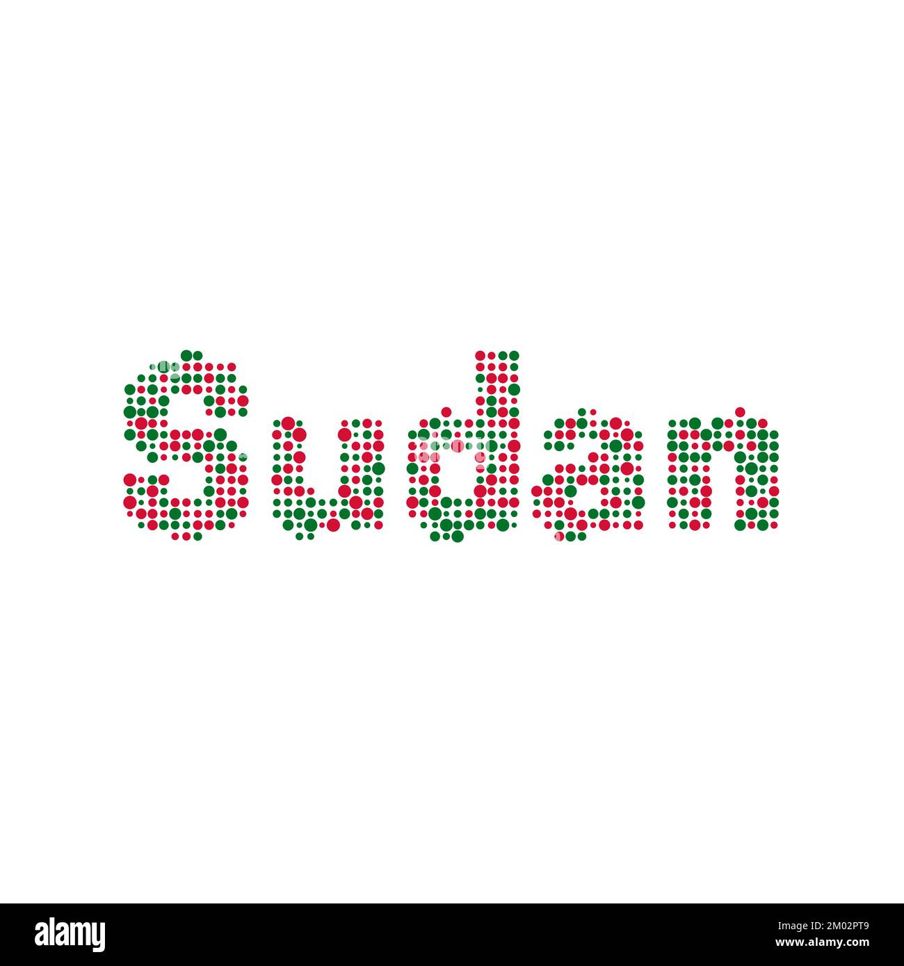 Sudan Map Silhouette Pixelated generative pattern illustration Stock ...