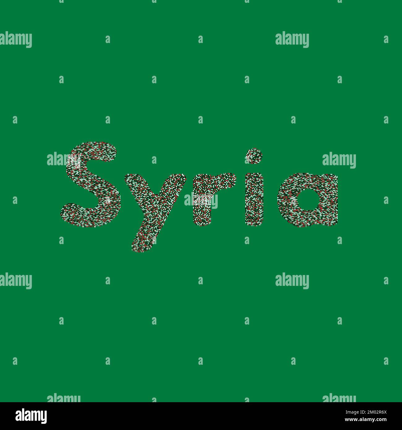 Syria Map Silhouette Pixelated generative pattern illustration Stock ...