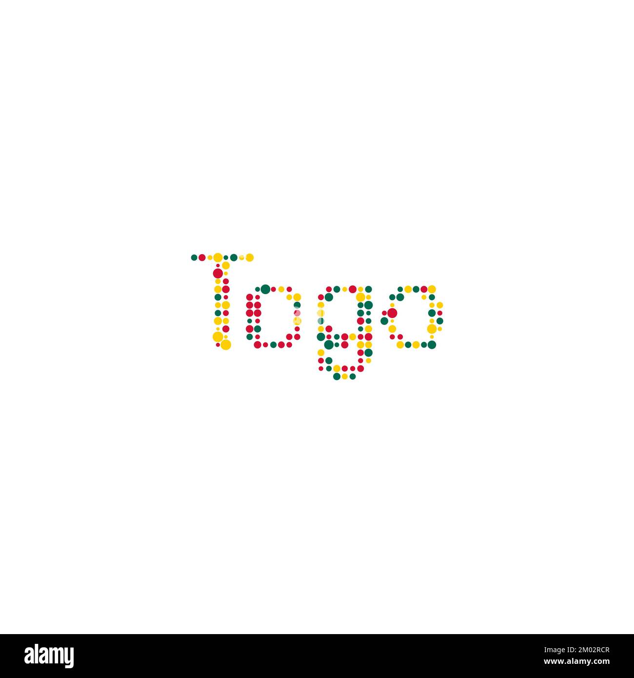 Togo Map Silhouette Pixelated generative pattern illustration Stock ...