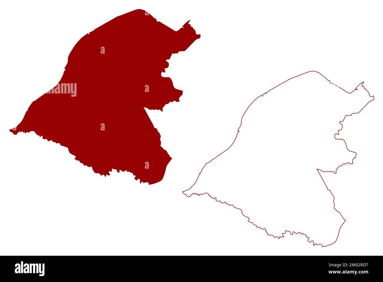 Trafford outline map Cut Out Stock Images & Pictures - Alamy