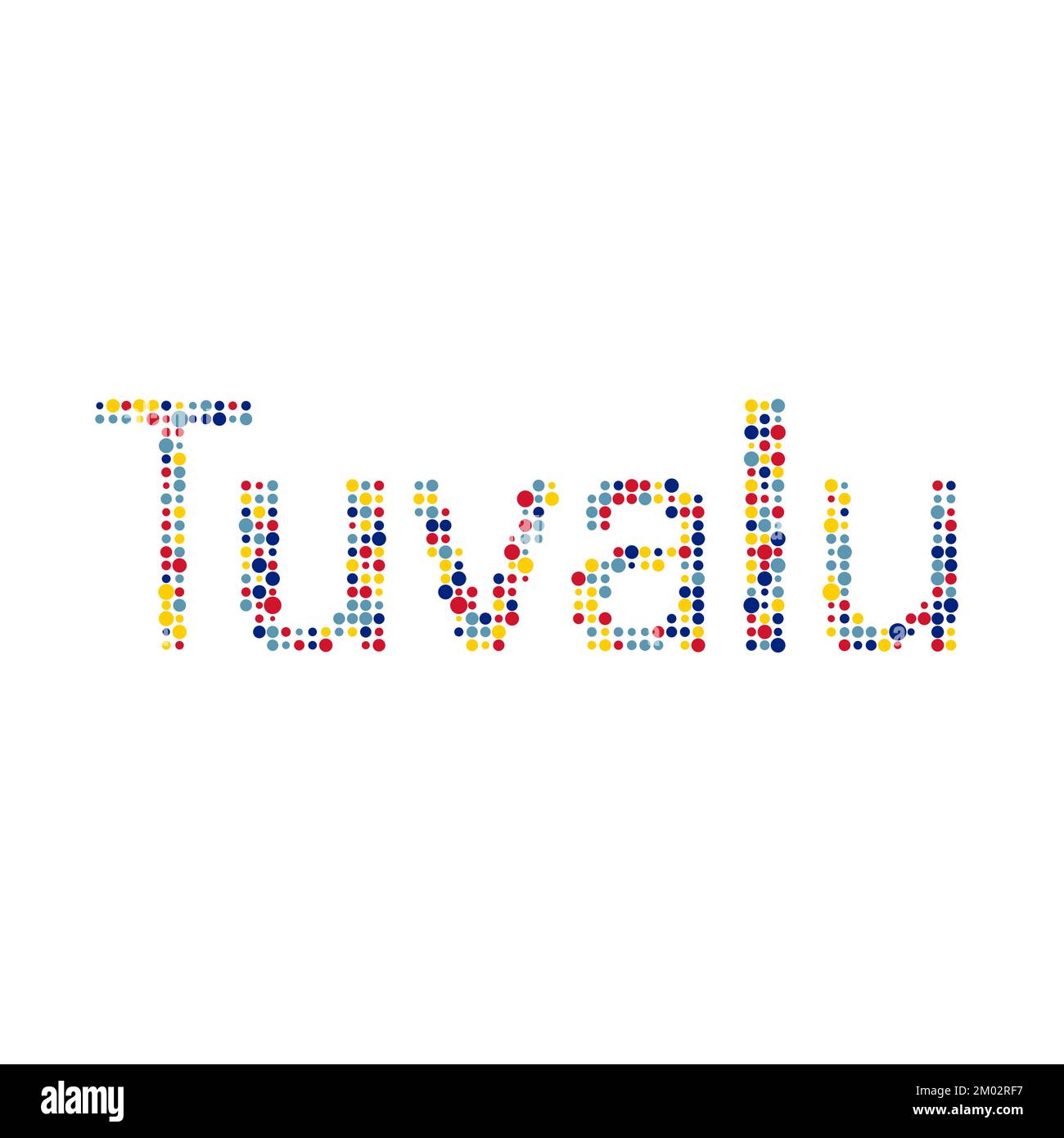 Tuvalu Map Silhouette Pixelated generative pattern illustration Stock ...