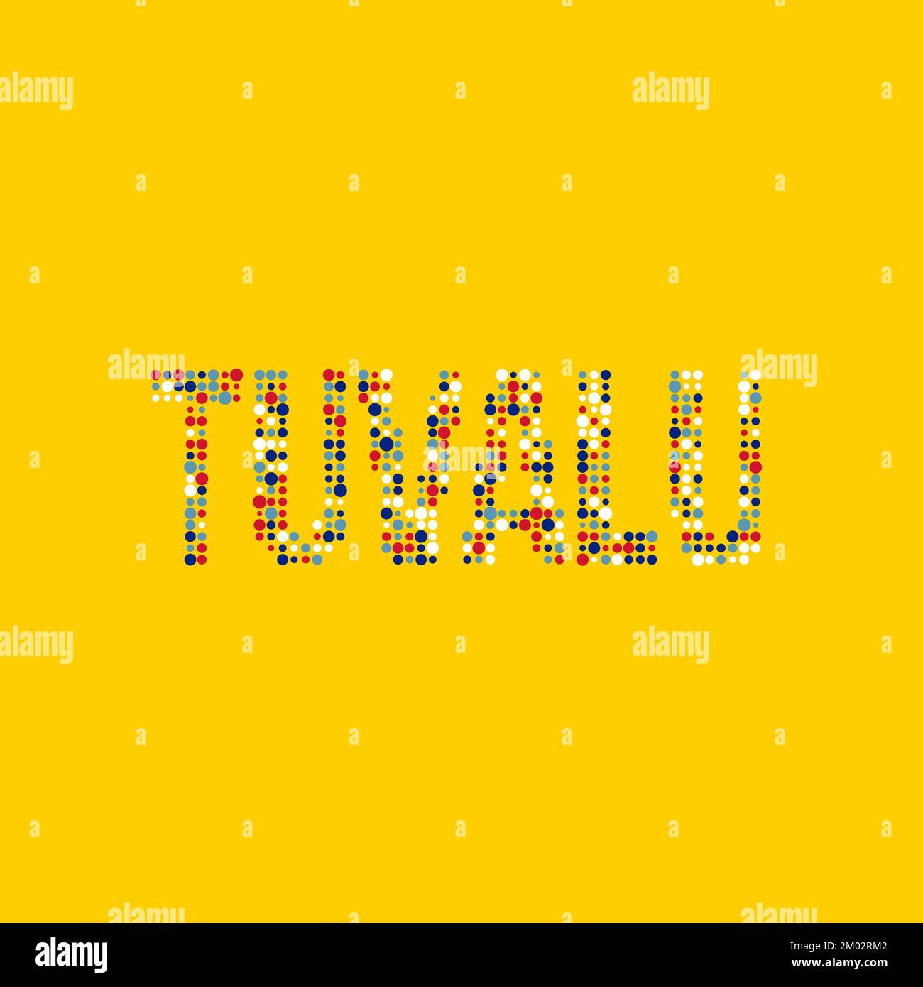 Tuvalu Map Silhouette Pixelated generative pattern illustration Stock ...