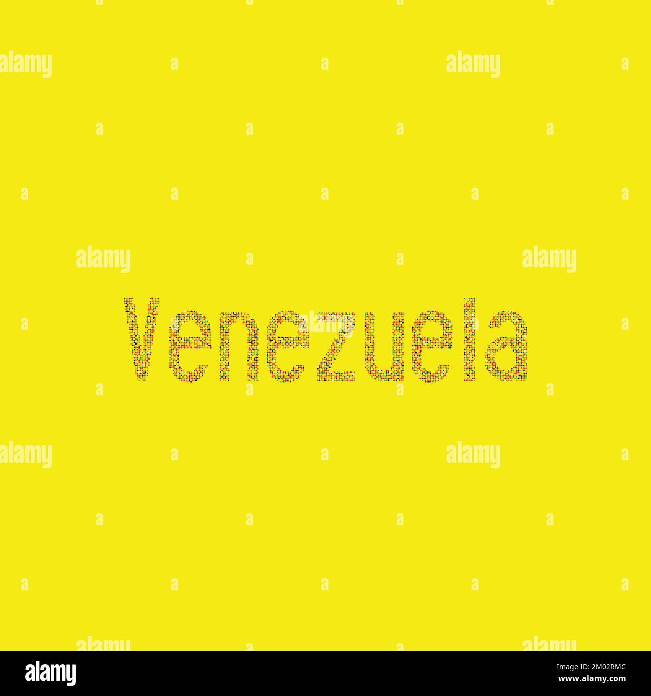 Venezuela Map Silhouette Pixelated generative pattern illustration ...