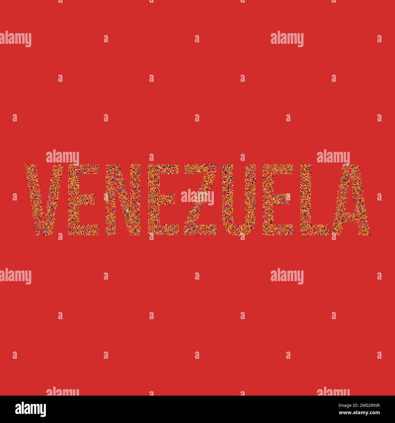 Venezuela Map Silhouette Pixelated generative pattern illustration ...