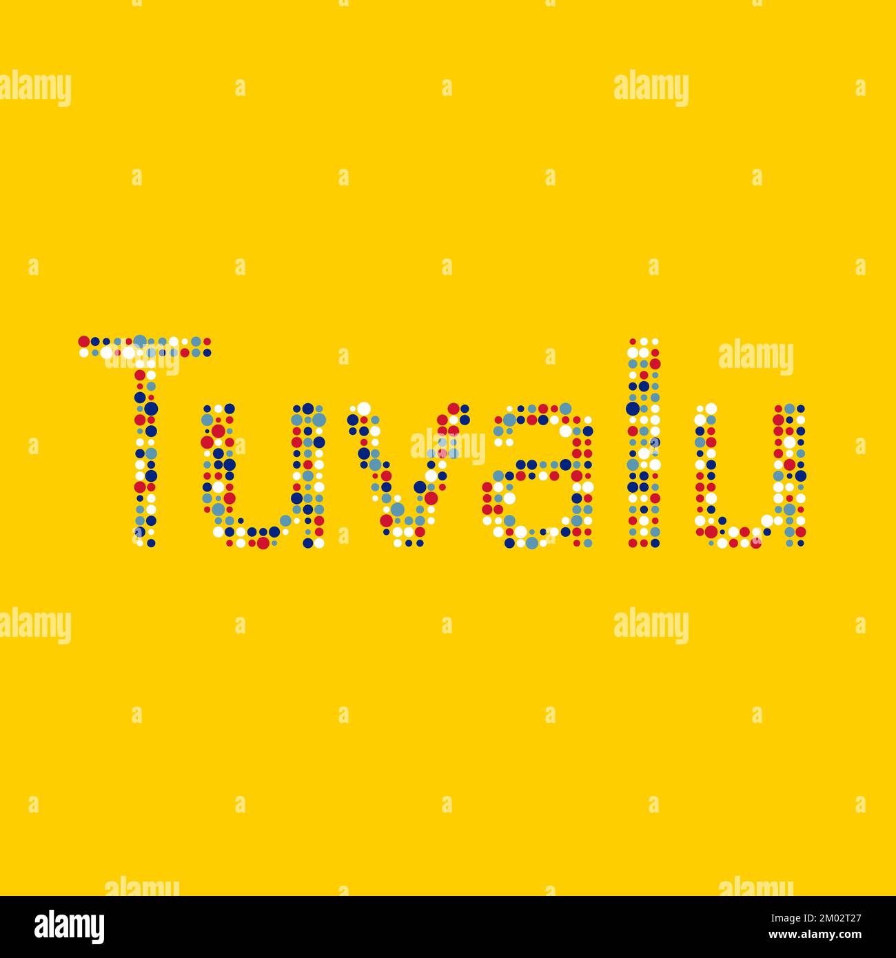 Tuvalu Map Silhouette Pixelated generative pattern illustration Stock ...