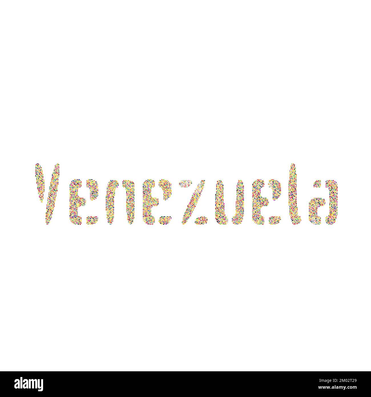 Venezuela Map Silhouette Pixelated generative pattern illustration ...