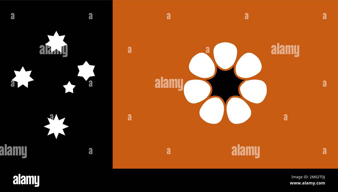 Flag of Northern Territory, NT (Commonwealth of Australia) A vertical 1 ...