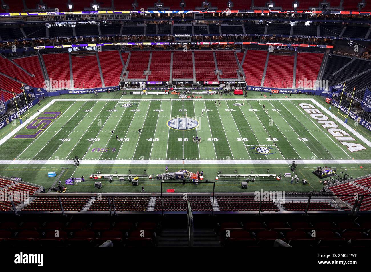 Atlanta, GA, USA. 03rd Dec, 2022. The field is set up prior to SEC ...