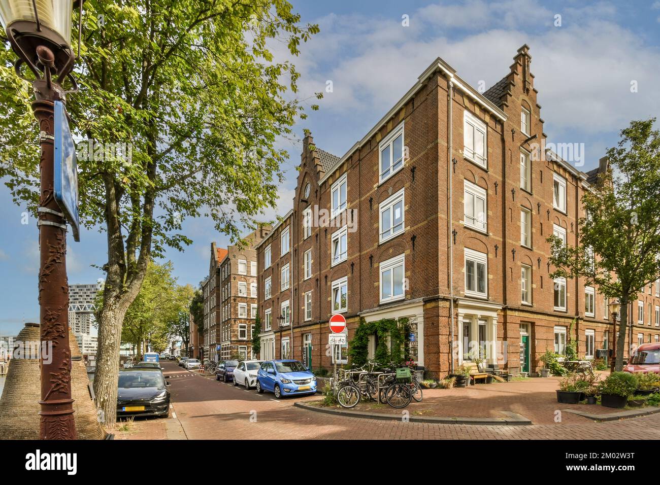 View of street near building with beauty of vegetation outside Stock ...