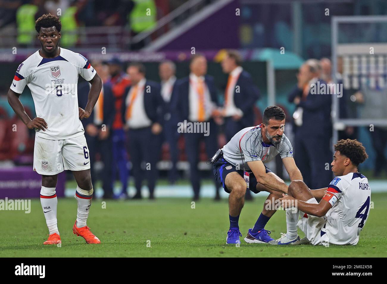 December 3, 2022, doha, qatar: Yunus Musah and Tyler Adams of the ...