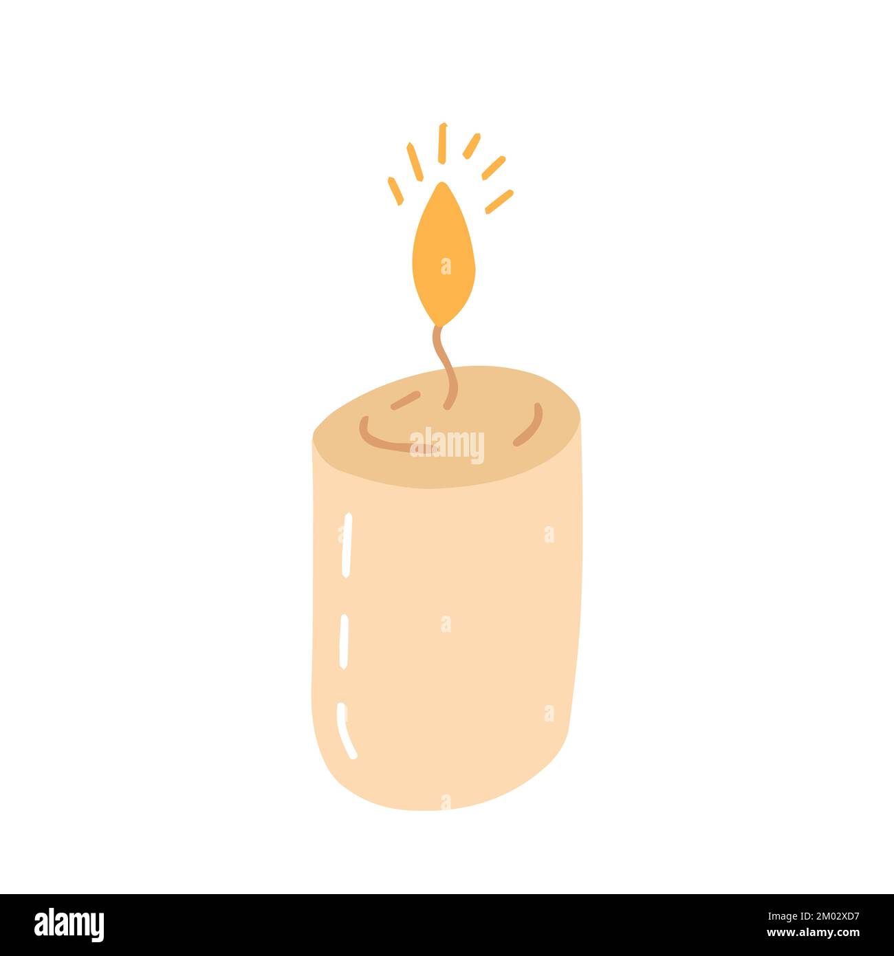 Hand drawn vector candle Stock Vector Image & Art - Alamy