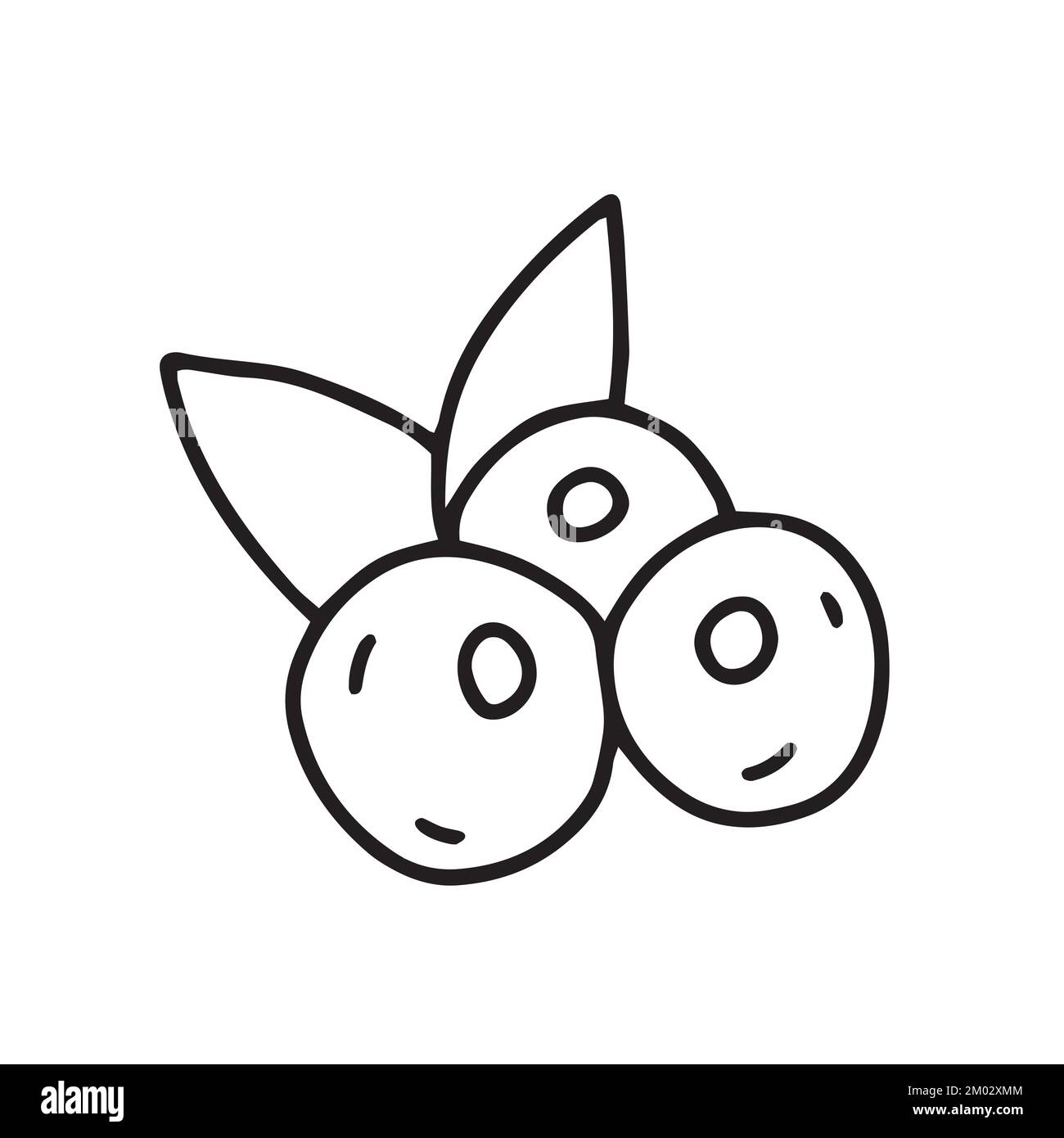 Blueberry illustration Cut Out Stock Images & Pictures - Alamy