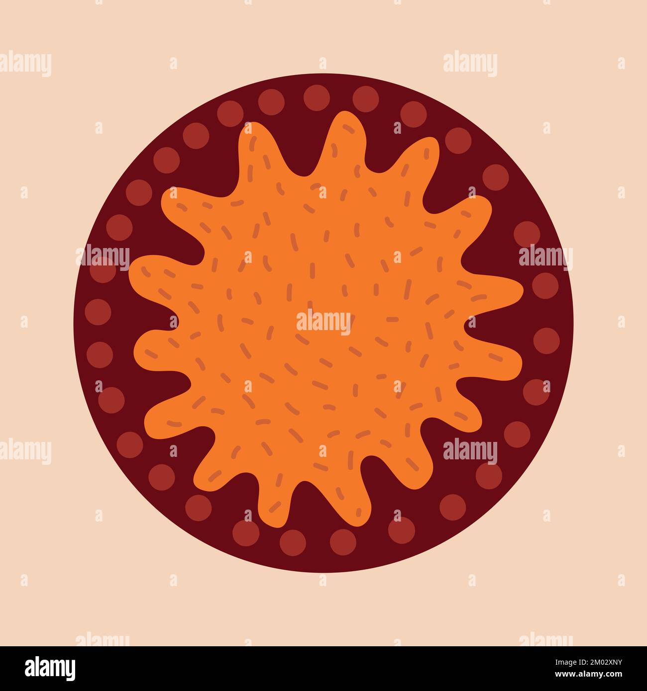 Hand drawn flat pumpkin pie Stock Vector Image & Art - Alamy