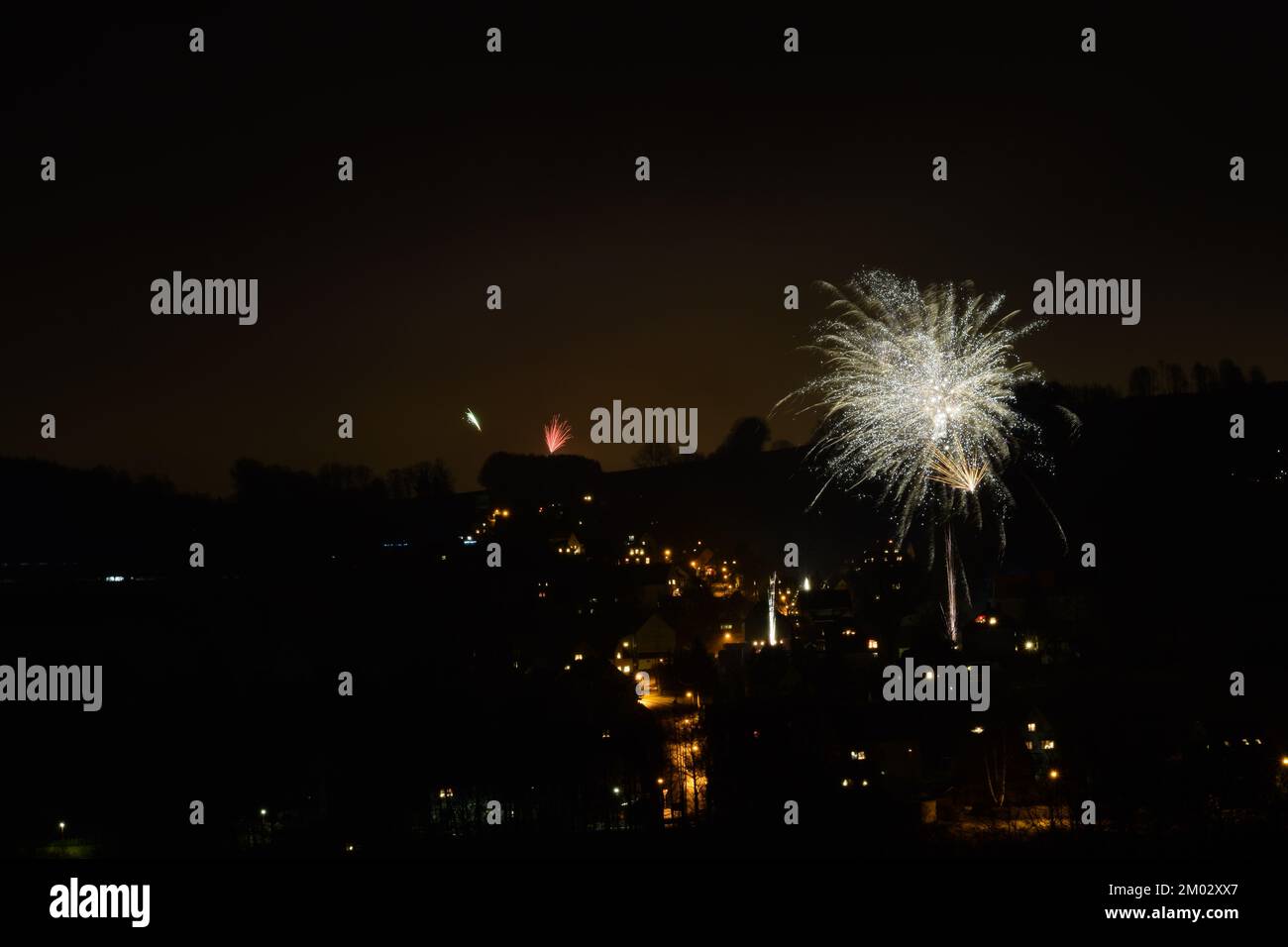 Fireworks on new Year Stock Photo - Alamy