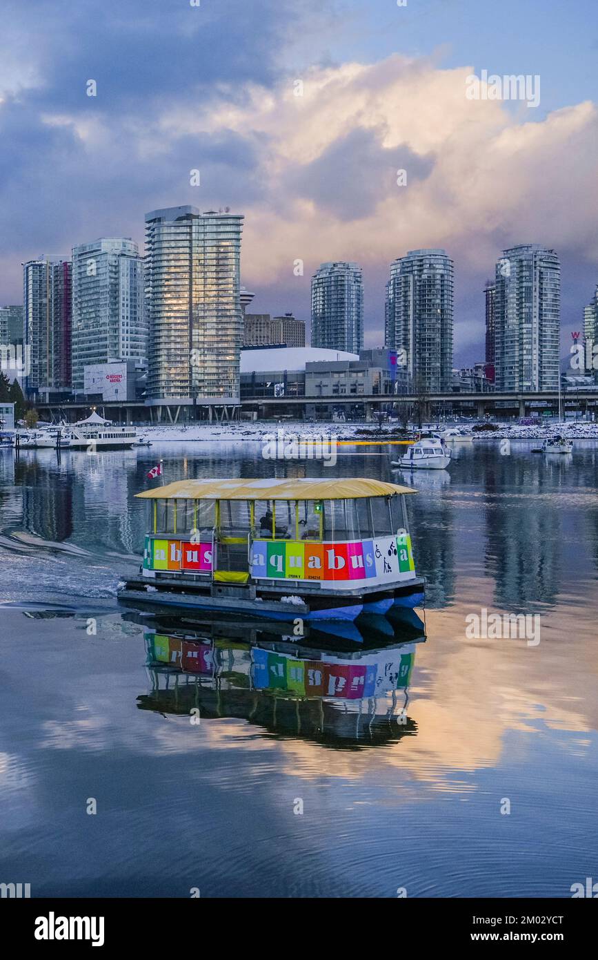Aquabus Passenger Ferry, False Creek, Vancouver, British Columbia ...