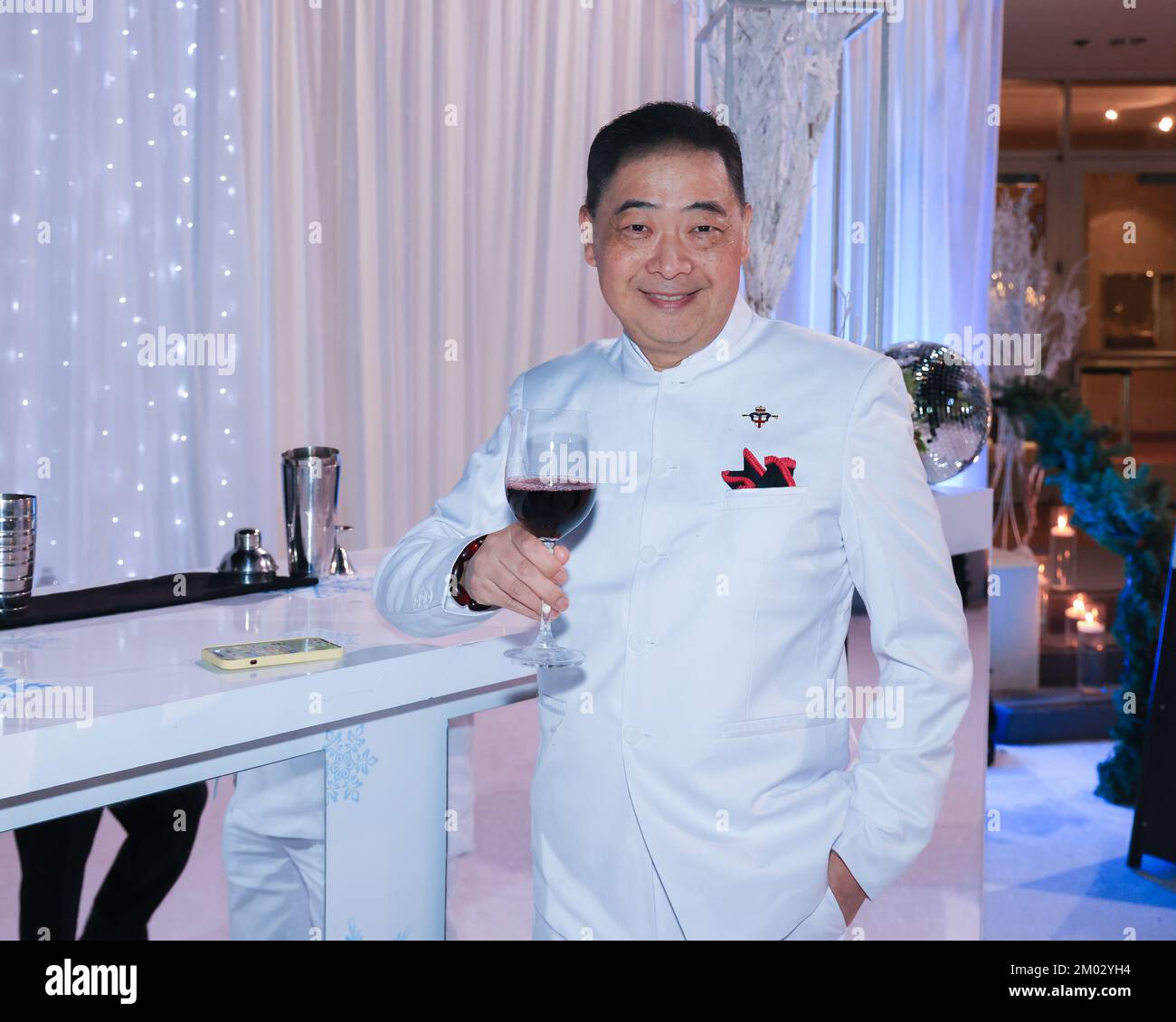 Santa Ana, California, USA. 1st December, 2022. TV host Joey Zhou ...