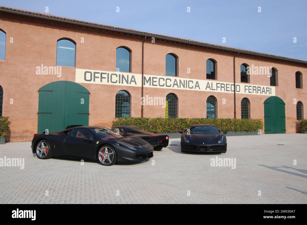 Modena, Italy, year 2022, Museo Enzo Ferrari, prototypes of Ferrari ...