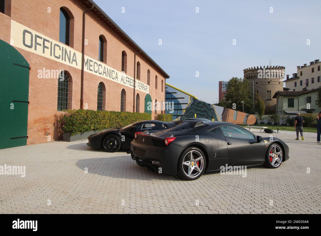 Modena, Italy, year 2022, Museo Enzo Ferrari, prototypes of Ferrari ...