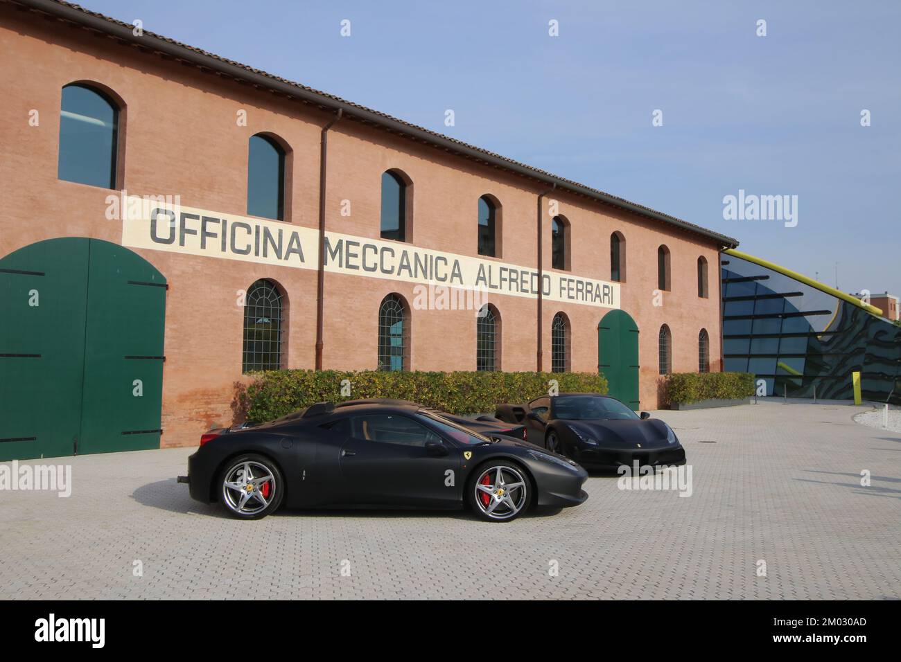 Modena, Italy, year 2022, Museo Enzo Ferrari, prototypes of Ferrari ...