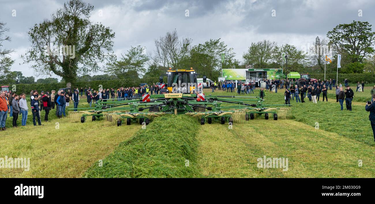 Farmers attending Scotgrass, a grassland event where farmers can look ...