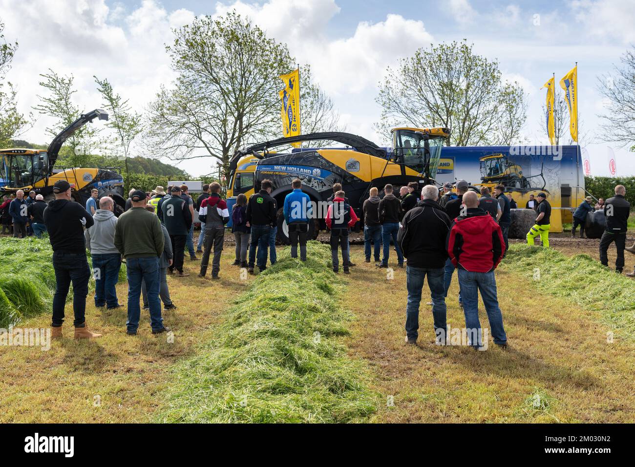 Farmers attending Scotgrass, a grassland event where farmers can look ...