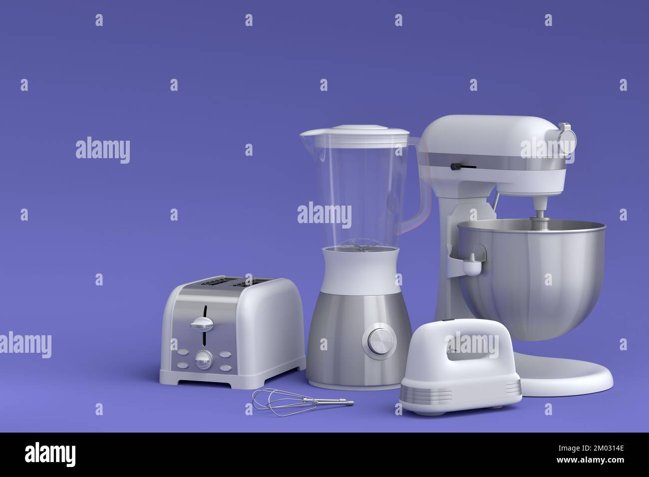 Electric blender for making healthy smoothie, hand mixer and toaster on ...