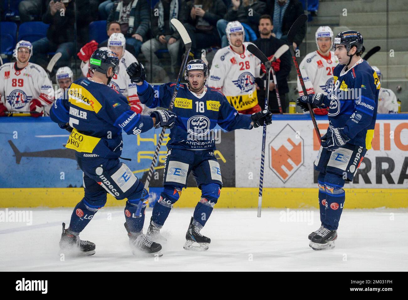03.12.2022, Ambri, Gottardo Arena, NL: HC Ambri-Piotta - SC Rapperswil ...