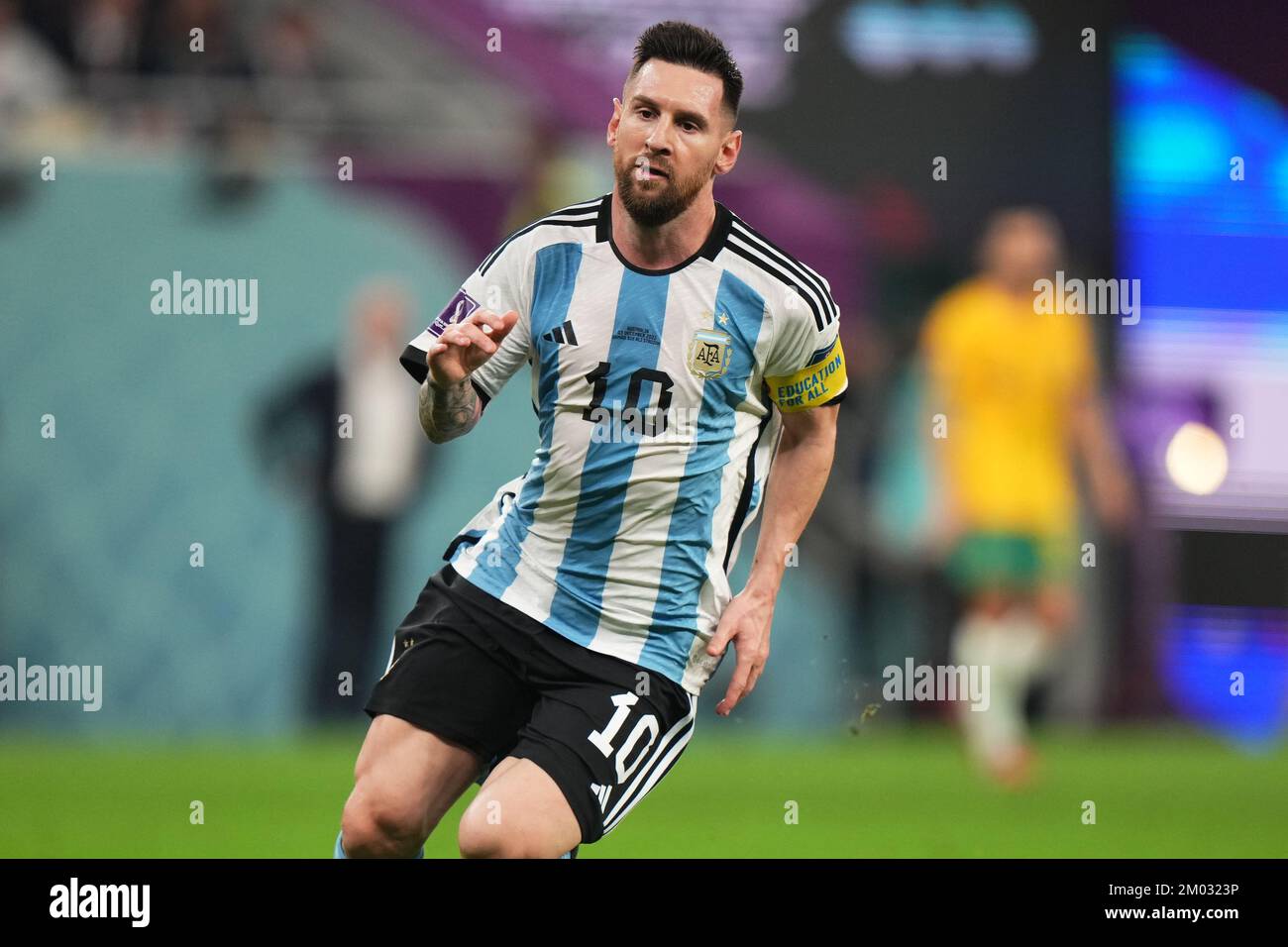 Lionel Messi of Argentina during the FIFA World Cup Qatar 2022 match ...