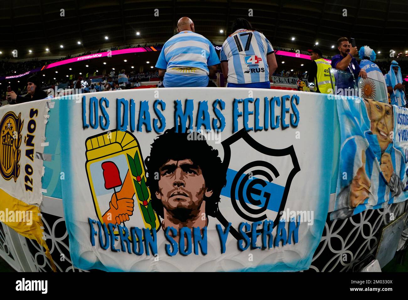 Al Rayyan, Qatar. 03rd Dec, 2022. Maradona banner during the FIFA World ...