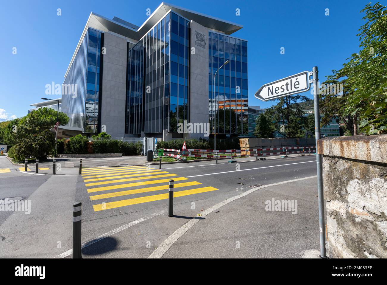 Nestle Headquarter (Good food, Good life) in Vevey, Switzerland. (CTK ...