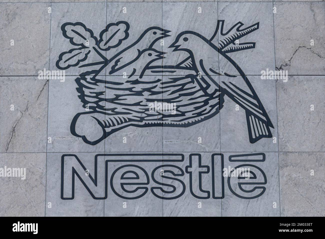Nestle Headquarter (Good food, Good life) in Vevey, Switzerland. (CTK ...