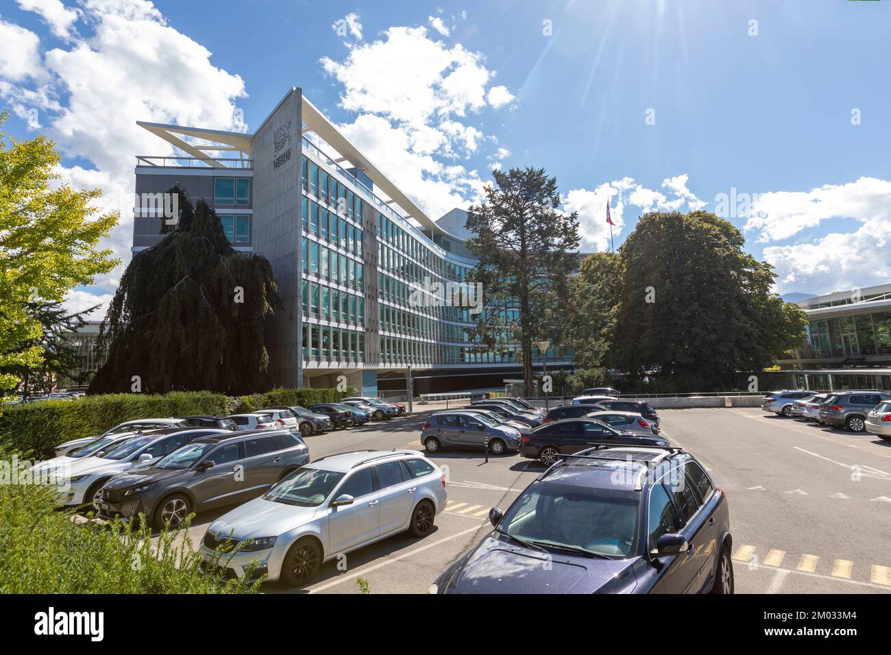 Nestle Headquarter (Good food, Good life) in Vevey, Switzerland. (CTK ...