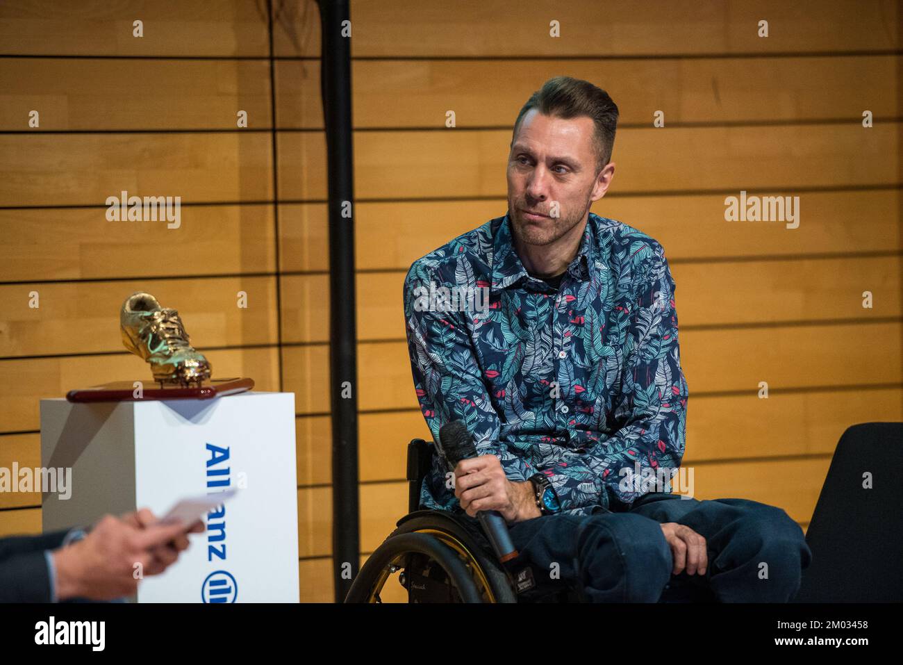 Paralympian athlete Roger Habsch pictured at the 'Golden Spike ...