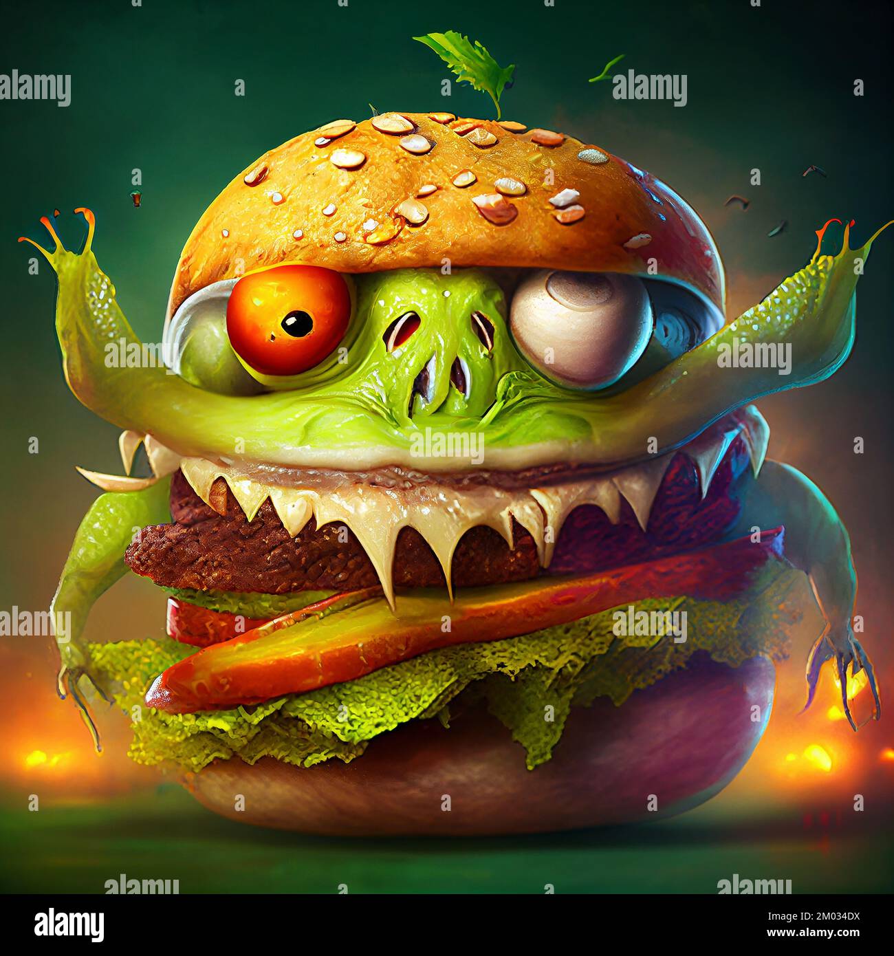 Zombie burger hi-res stock photography and images - Alamy