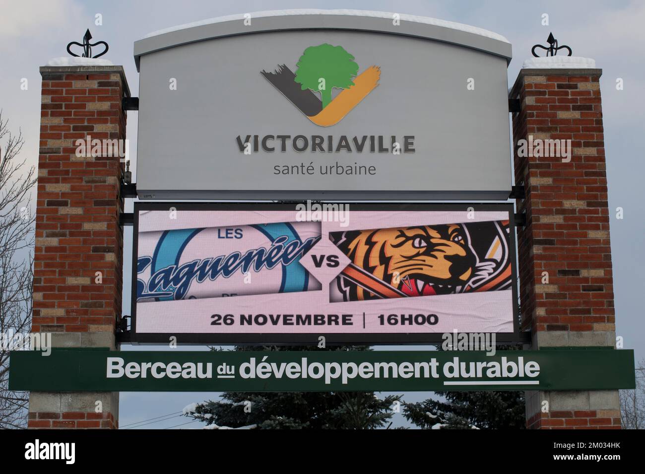 Welcome to Victoriaville, Quebec, Canada Stock Photo - Alamy
