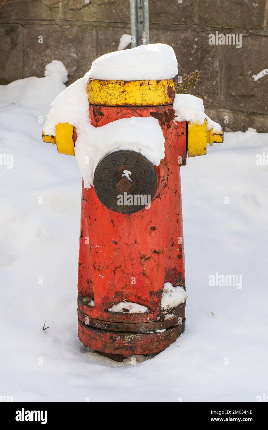 Fire hydrant in Quebec City Stock Photo - Alamy