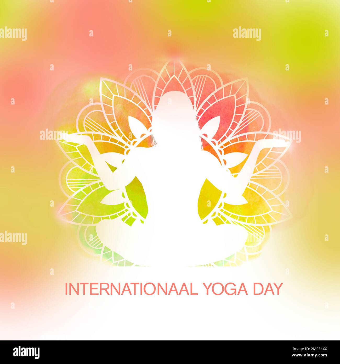 International yoga day logo hi-res stock photography and images - Alamy