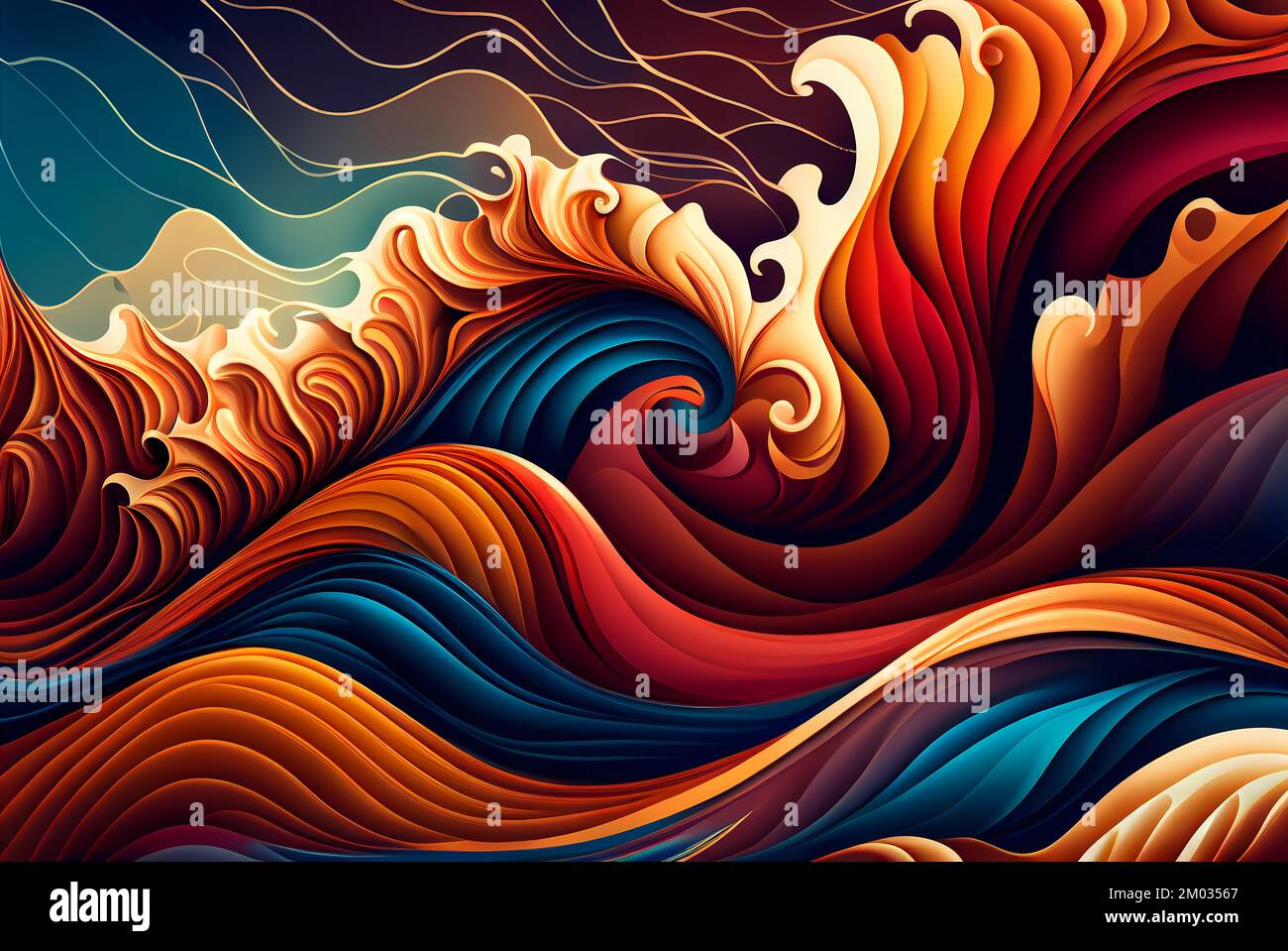 Abstract Ocean Wallpaper