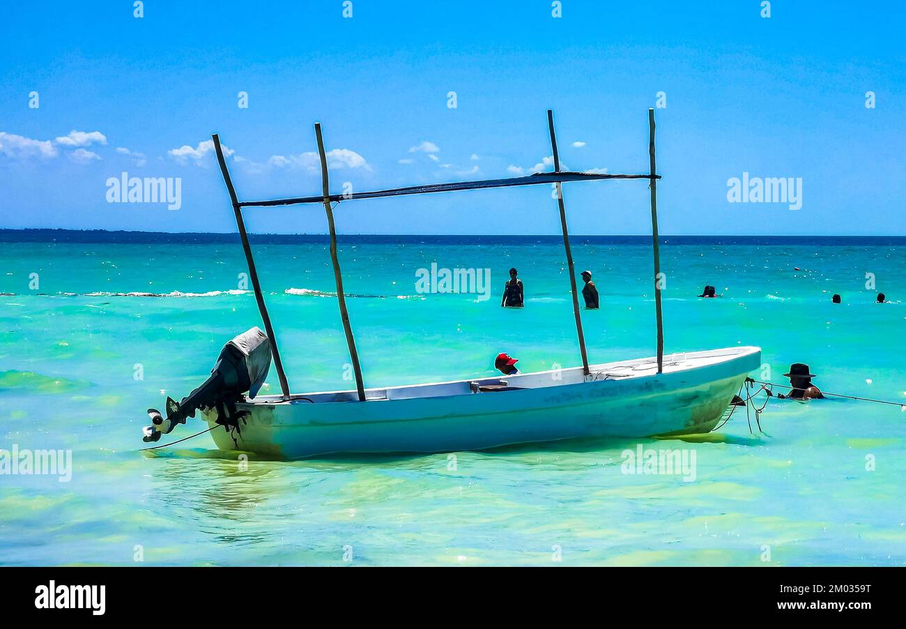 Holbox Mexico 16. May 2022 Panorama landscape view on beautiful Holbox ...