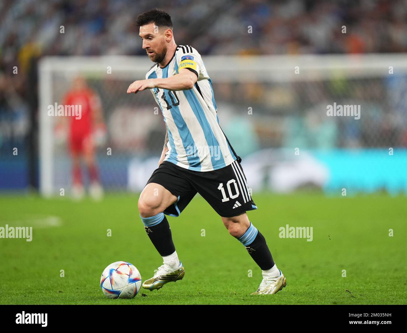 Lionel Messi of Argentina during the FIFA World Cup Qatar 2022 match ...