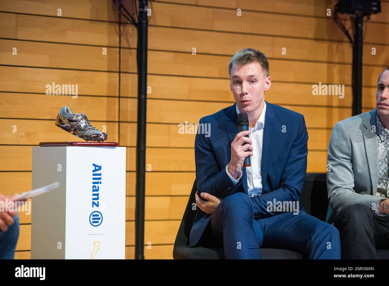 Belgian Julien Watrin pictured during the 'Golden Spike' athletics ...
