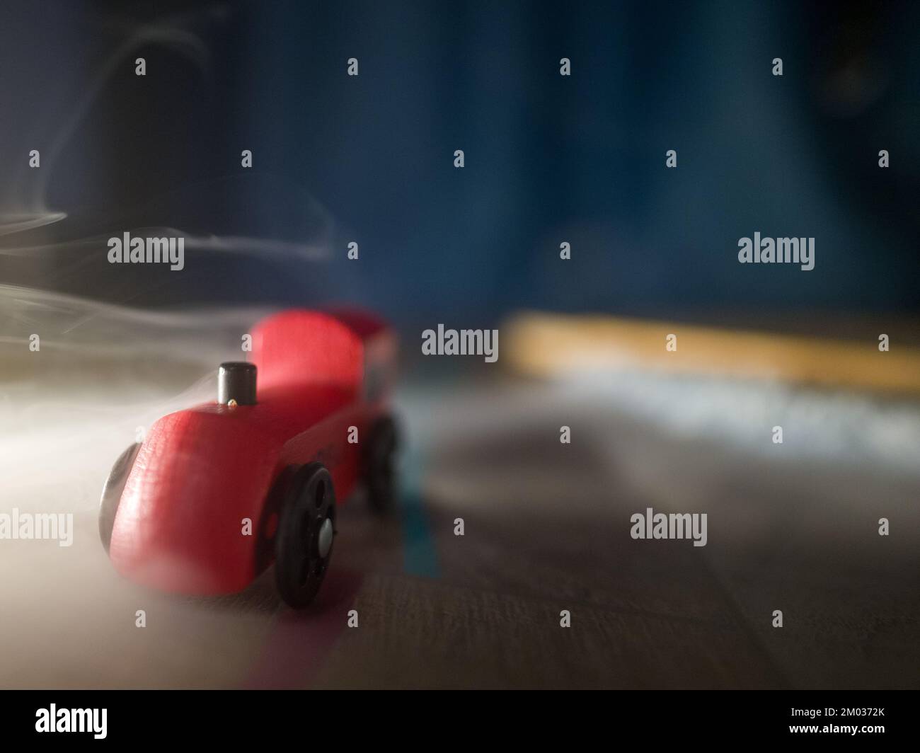 Toy trains wooden rails hi-res stock photography and images - Alamy