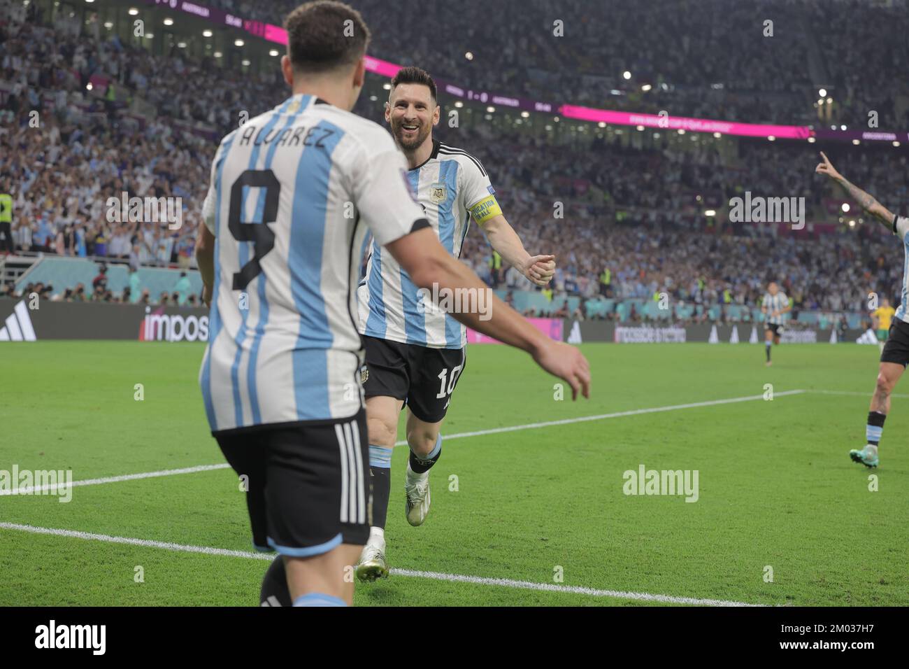 Footbal World Cup 2022, Argentina. 3rd Dec, 2022. Vs Australia Messi ...