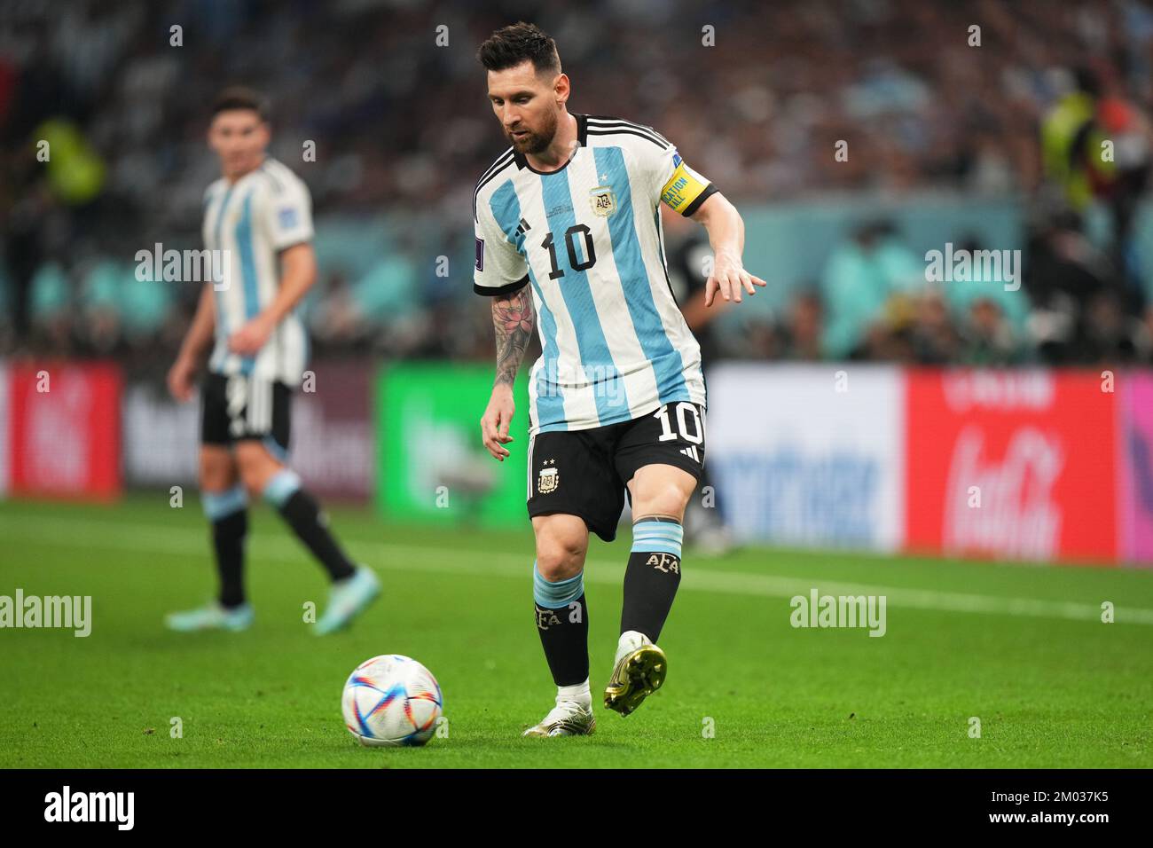Lionel Messi of Argentina during the FIFA World Cup Qatar 2022 match ...